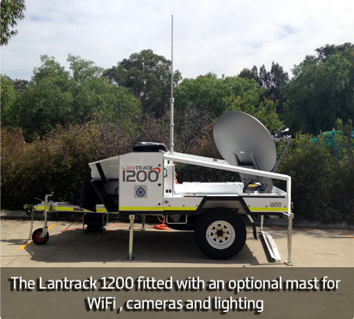 Mobile Satellite Communications Trailer | VSAT | Cobham Explorer 8120
